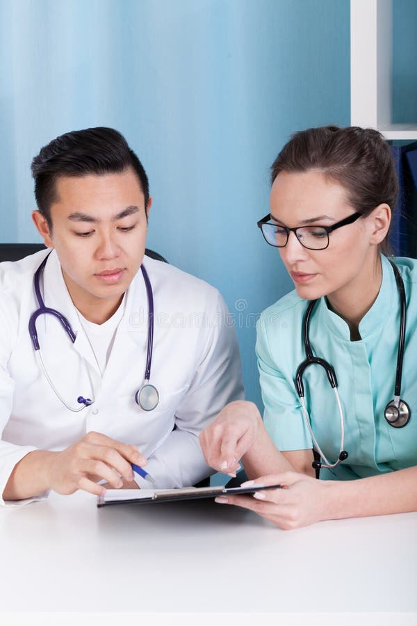 Group of Happy Doctors Meeting at Hospital Office Stock Image - Image ...