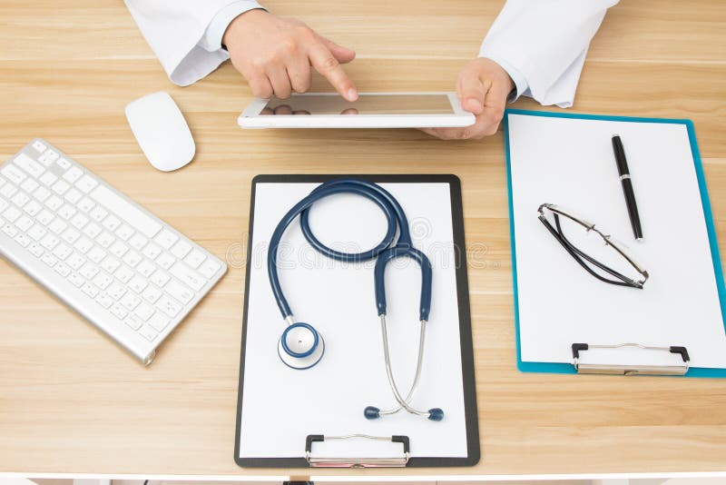 Doctors at work stock photo. Image of asian, blue, object - 65493412