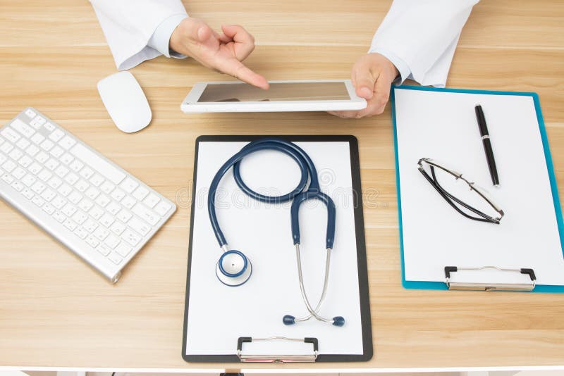 Doctors at work stock image. Image of healthcare, blue - 65493413