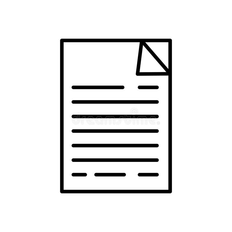 Documen icon logo vector stock vector. Illustration of document - 128658979