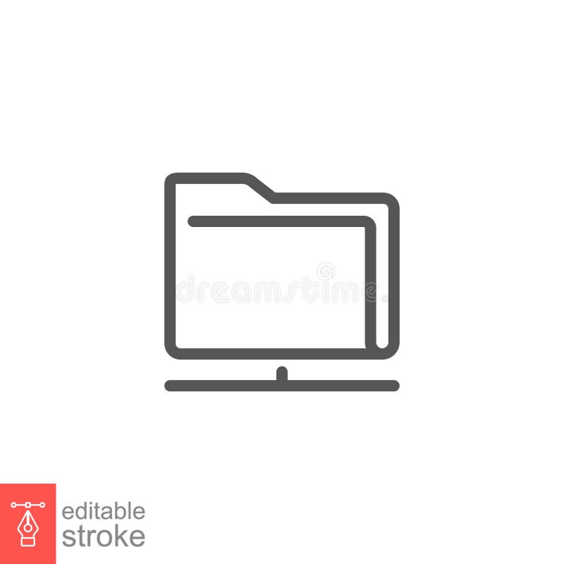 Internet Folder Icon. Cloud Documents Stock Vector - Illustration of ...