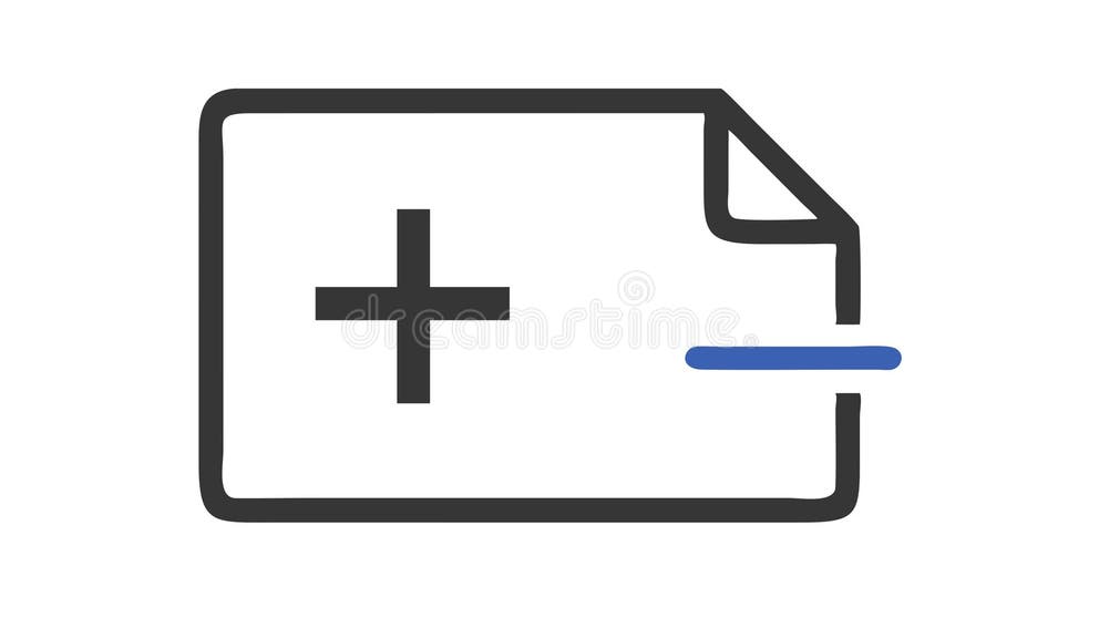 Document Add New Icon Vector Illustration, Vector Design Generative AI ...