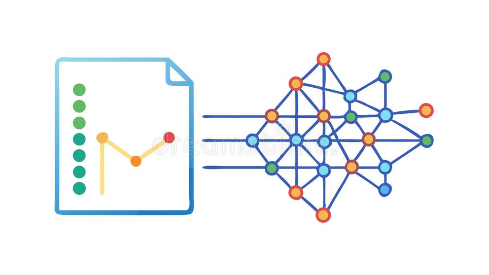 Document Analysis AI, Text Processing, Natural Language Processing, Vector Design Generative AI ...