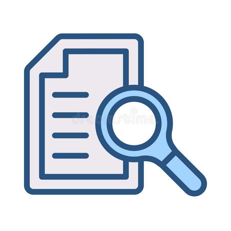 Document analysis icon stock vector. Illustration of icon - 292067461
