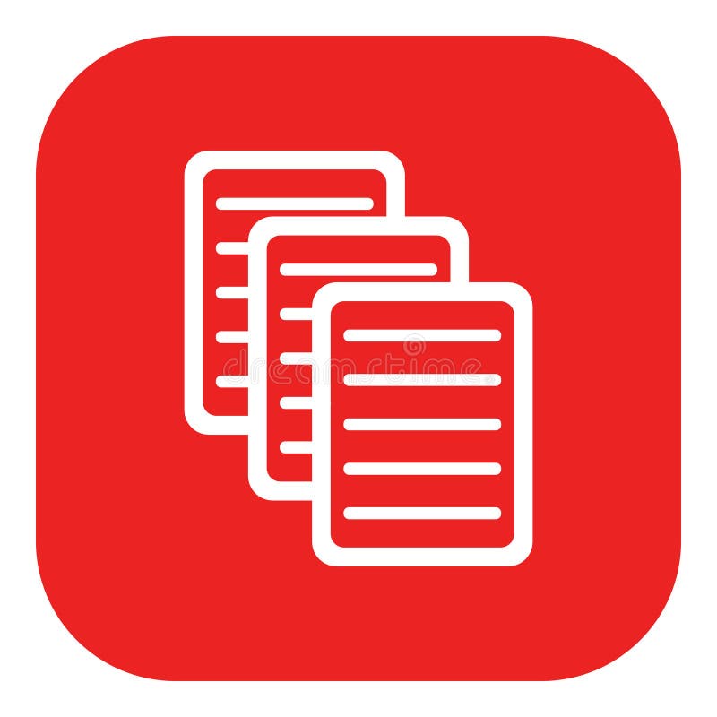 Document and app icon stock vector. Illustration of page - 254685830