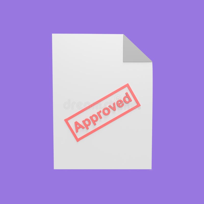 Cartoon Businessman Approved Document Stock Illustrations – 186 Cartoon ...