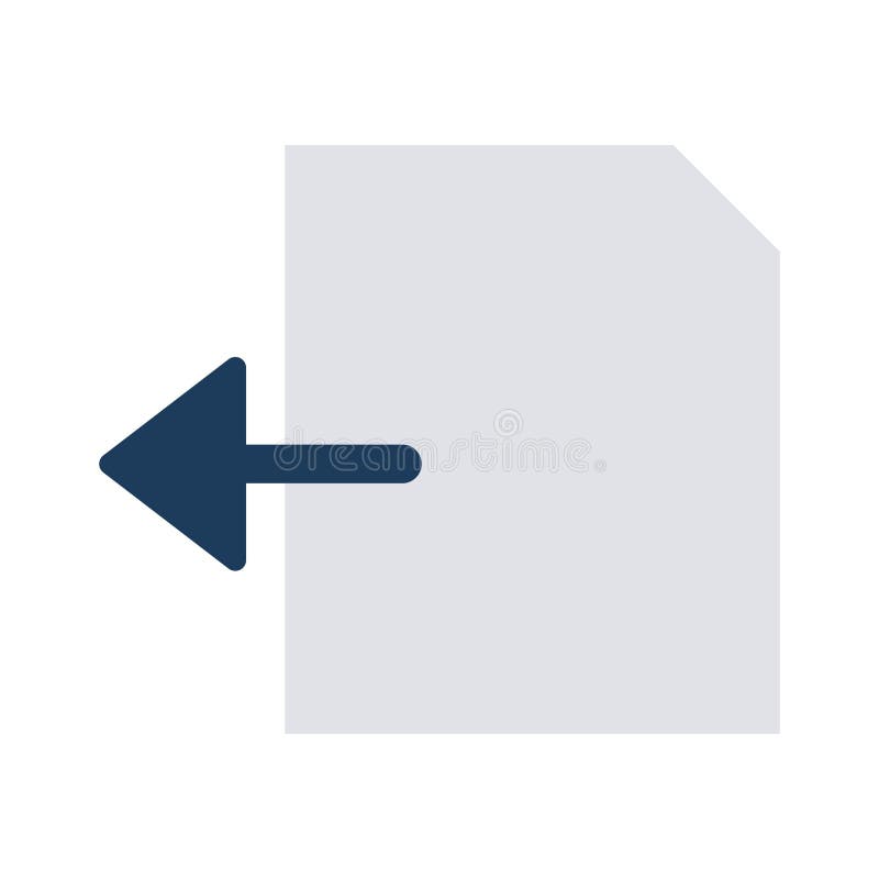 Document Arrow Isolated Vector Icon Which Can Easily Modify or Edit ...