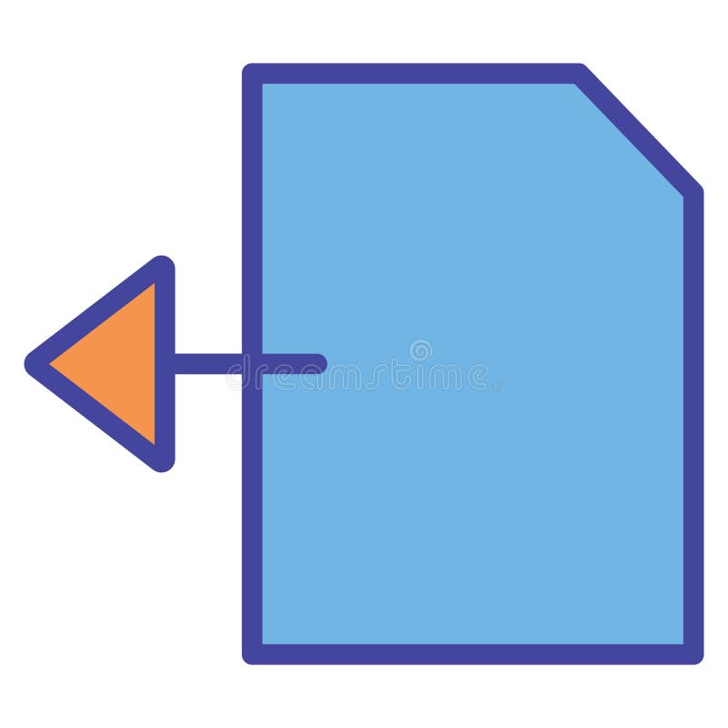 Document Arrow Isolated Vector Icon Which Can Easily Modify or Edit ...