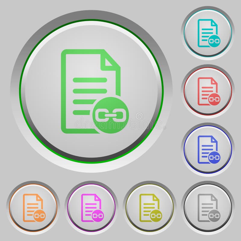 Document Attachment Push Buttons Stock Vector - Illustration of magenta ...