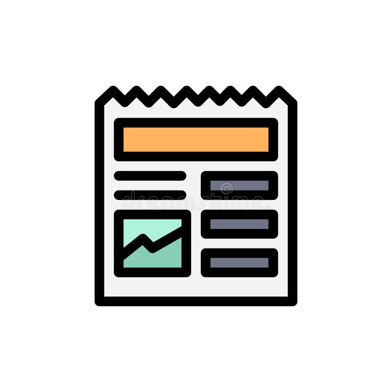 Document, Basic, Ui, Picture Flat Color Icon. Vector Icon Banner ...