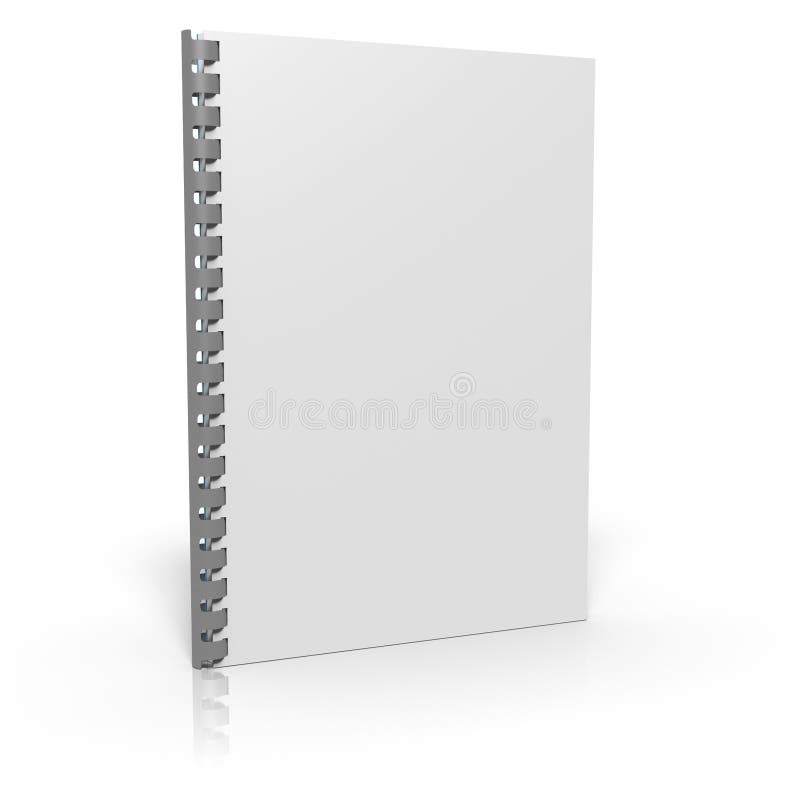 Document Binder on White Background Stock Illustration - Illustration ...