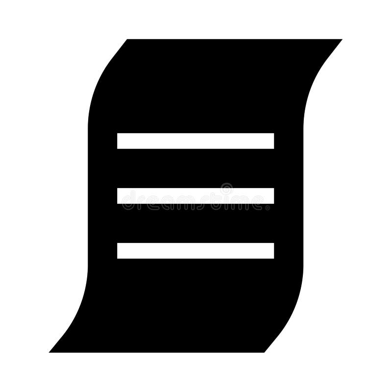 Document it is Black Icon . Stock Vector - Illustration of paper ...