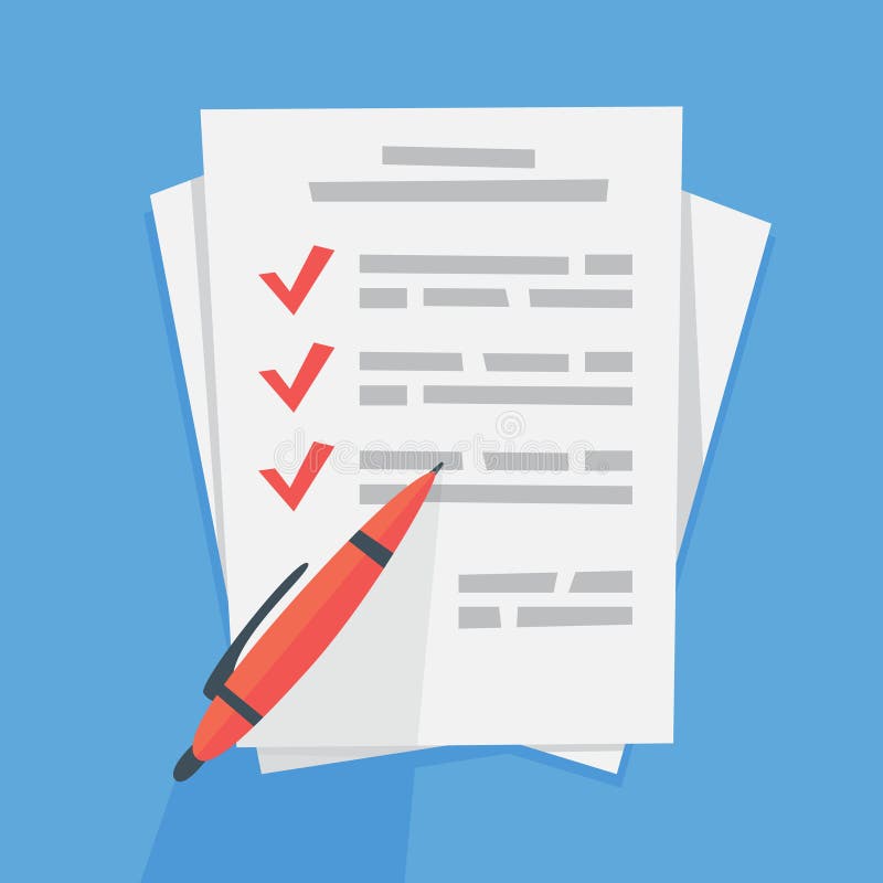 Document Blanc Avec Se Connecter Le Illustration de Vecteur ...