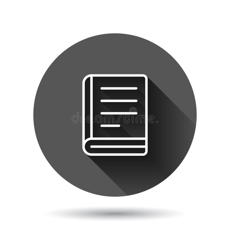 Document Book Icon in Comic Style. Paper Sheet Cartoon Vector ...