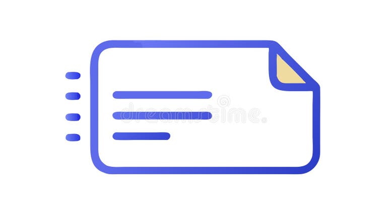 Document with Bullet Points. Information List and Data, Vector Design ...