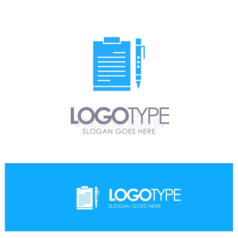 Document, Business, Clipboard, File, Page, Planning, Sheet Blue Solid ...