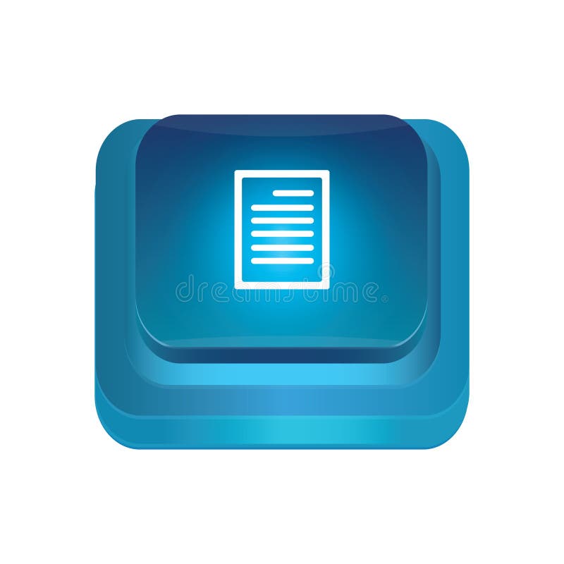 Document Button. Vector Illustration Decorative Design Stock Vector ...