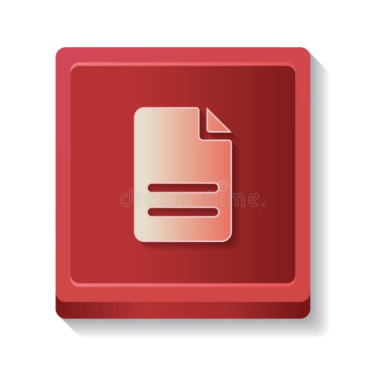 Document Button. Vector Illustration Decorative Design Stock Vector ...