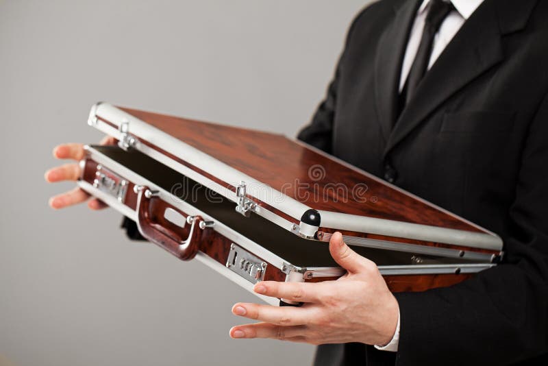 Document Case in Businessman Hands Stock Image - Image of leader ...