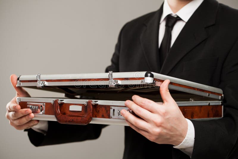 Document Case in Businessman Hands Stock Image - Image of case, shirt ...