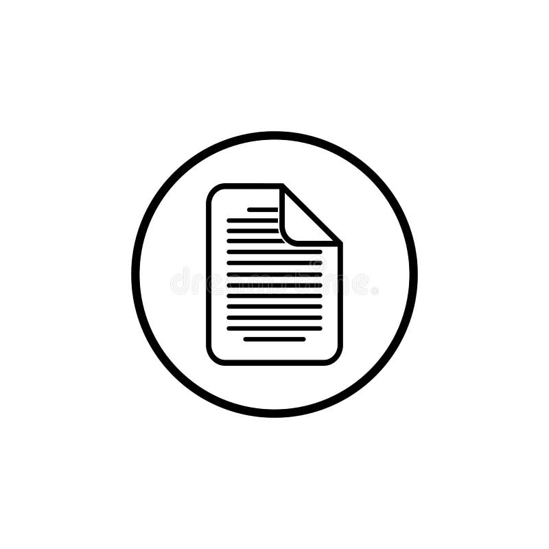 Document Icon Vector Design Symbol Stock Vector - Illustration of folio ...