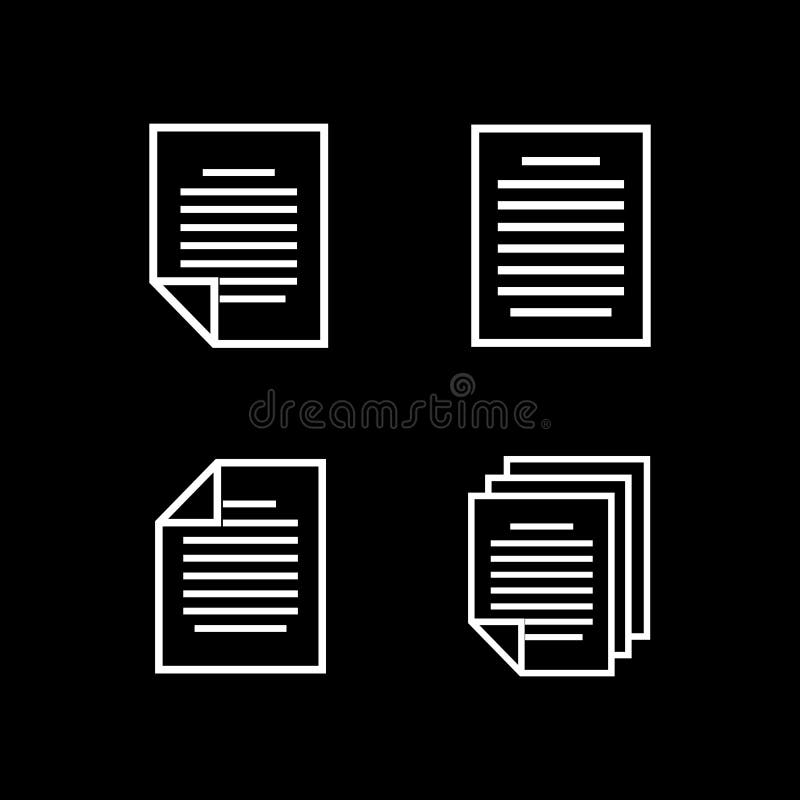 Document Icon Vector Design Symbol Stock Vector - Illustration of ...