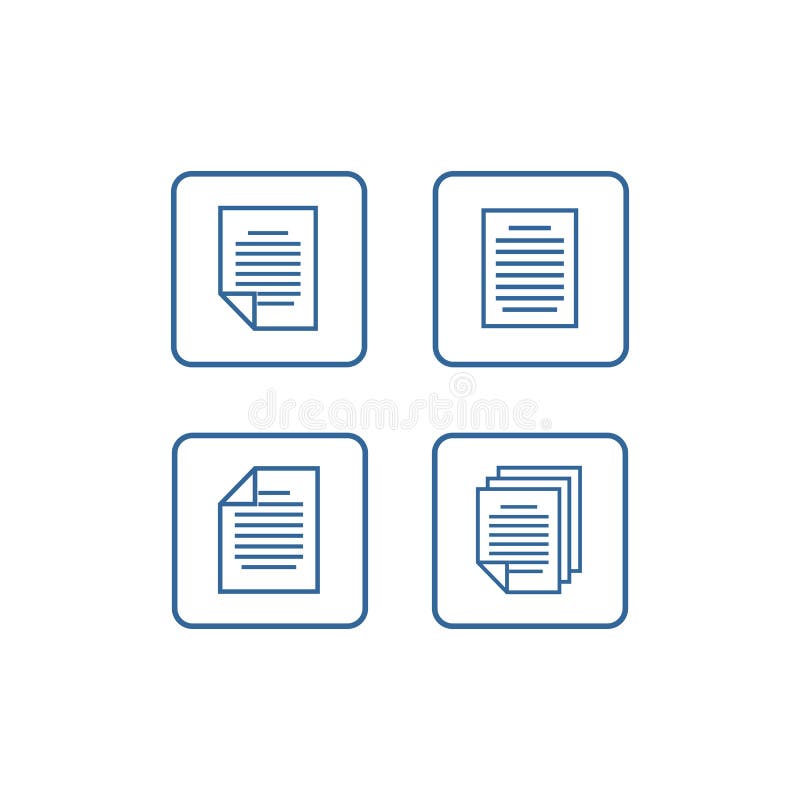 Document Icon Vector Design Symbol Stock Vector - Illustration of ...