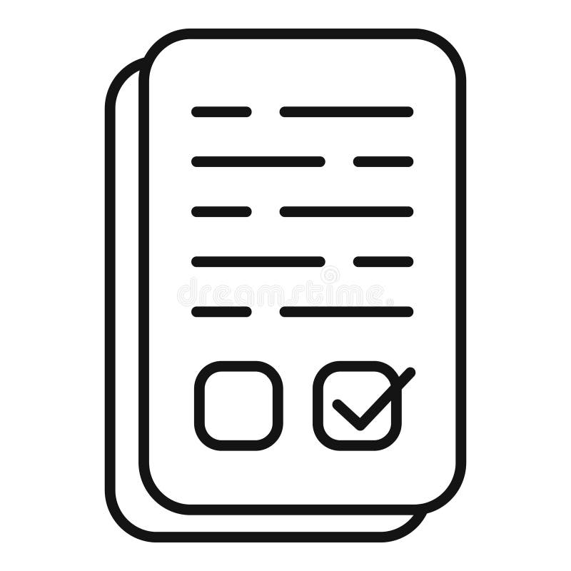 Document with Check Mark Icon Showing Approved Application Form Stock ...