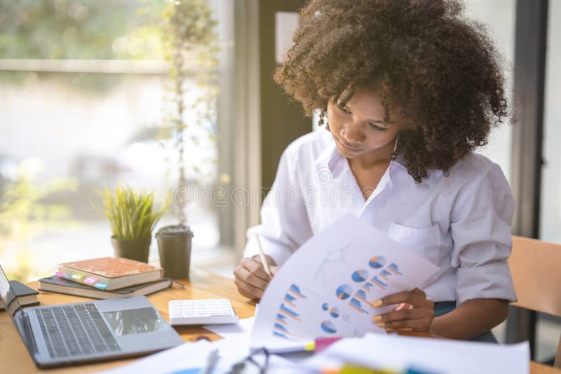 Document Checking Work Performance Stock Photo - Image of financial ...