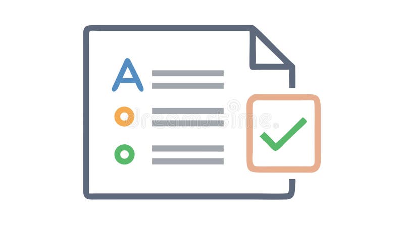 Document with Checklist Icon for Tasks or Completion , Vector Design Generative AI Stock Vector ...
