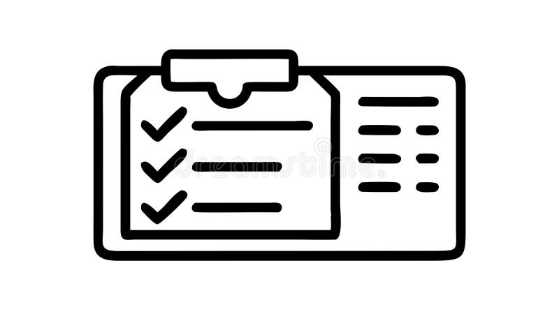 Checklist Illustration Vector Graphic Design Stock Illustrations ...