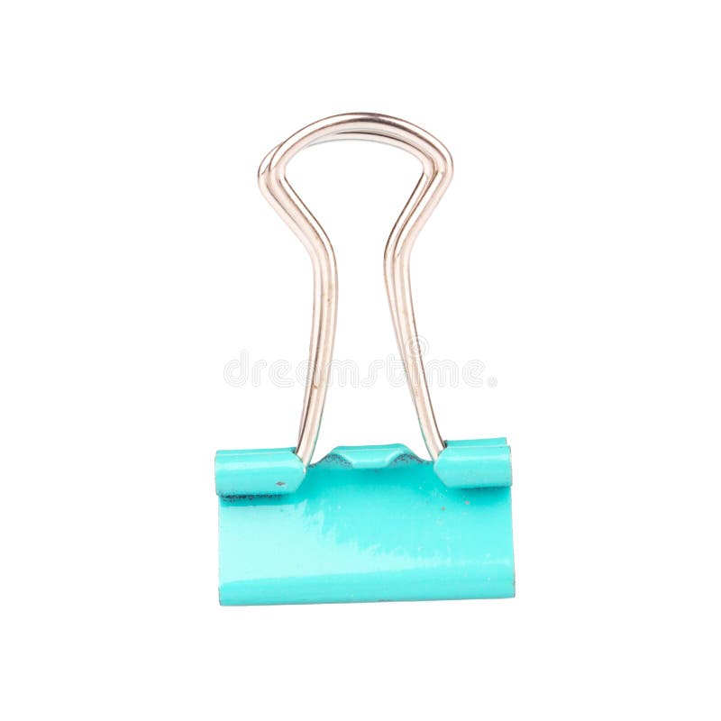 Document Clip Office Pin Isolated on White Background Stock Photo ...