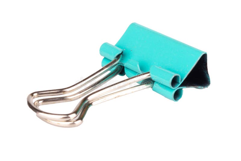 Document Clip Office Pin Isolated on White Background Stock Photo ...