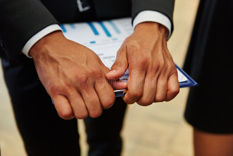 Document on Clipboard for Business Controlling Stock Image - Image of ...