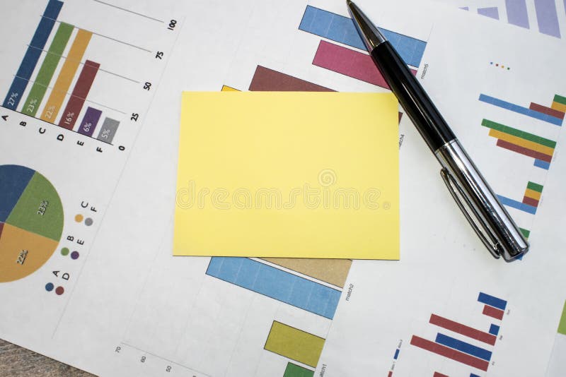 On a Document with a Color Chart, There is a Blank Note Sheet with a ...