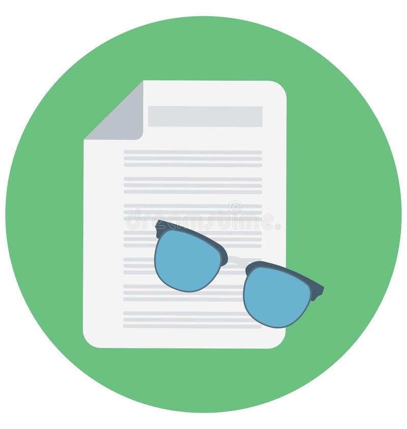 Document Color Vector Icon Which Can Easily Modify or Edit Stock ...