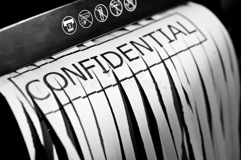 Document Confidentiel Déchiqueté Image stock - Image du détruire, privé ...