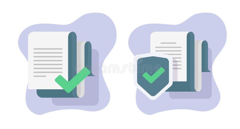 Document Contract Fraud Check Verify Approve Icon Vector, Digital ...