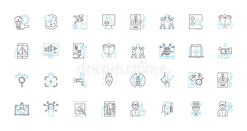 Document Control Linear Icons Set. Compliance, Tracking, Workflow ...