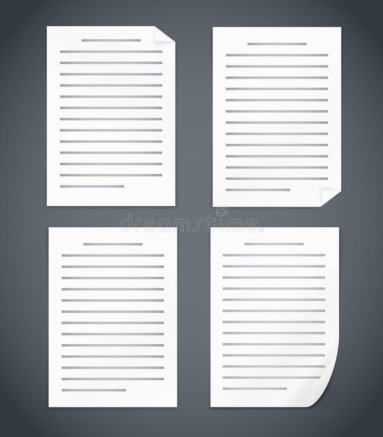 Document stock vector. Illustration of information, internet - 47692671