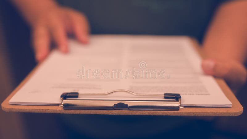 Document and Data Analysis Concept, Man Hand Holding or Handing Over ...