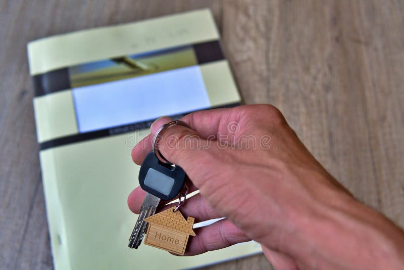 Document and Delivery of Keys To New House Stock Image - Image of ...