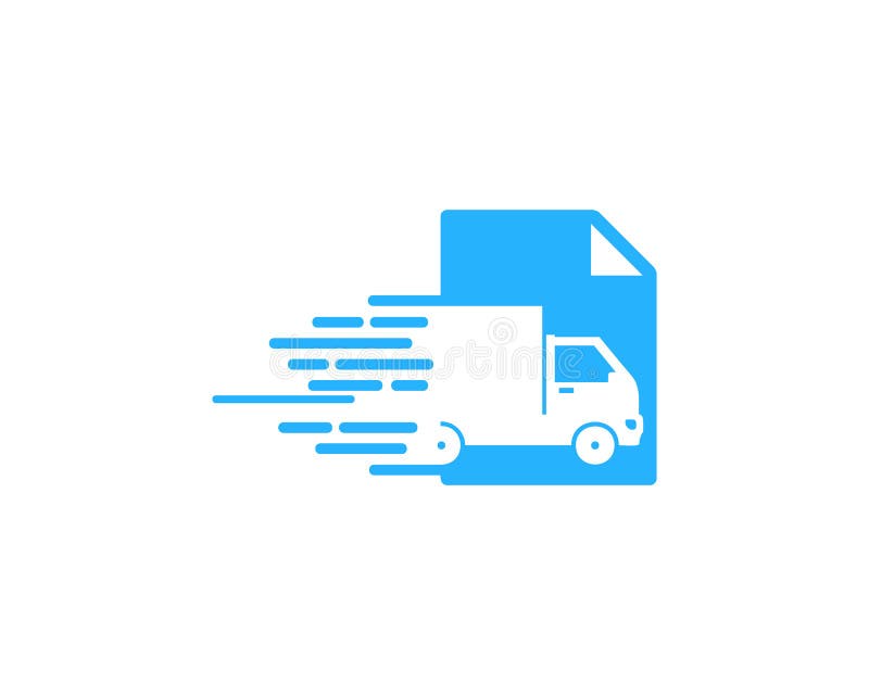 Delivery Document Icon Logo Design Element Stock Vector - Illustration ...