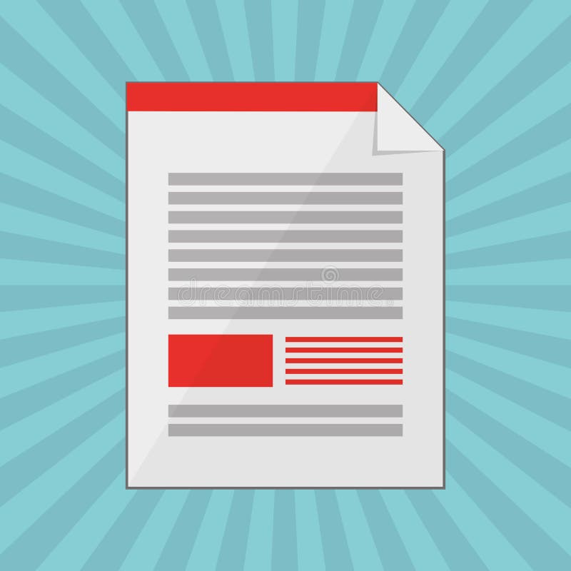 Document Design. Colorfull Illustration, Graphic Stock Illustration ...