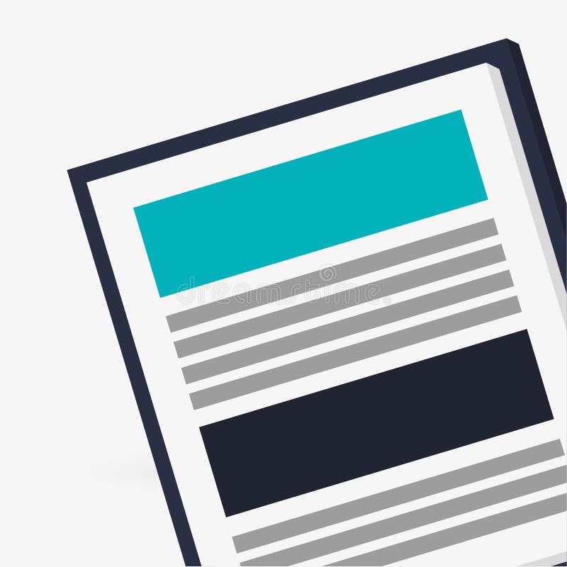 Document Design. Colorfull Illustration, Graphic Stock Illustration ...