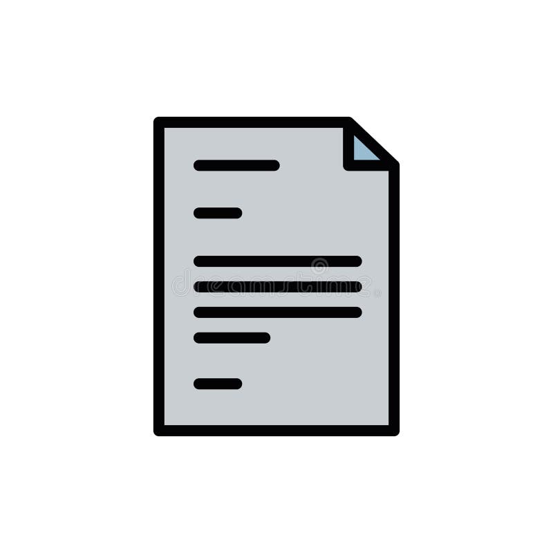 Isolated Document Fill Vector Design Stock Vector - Illustration of ...