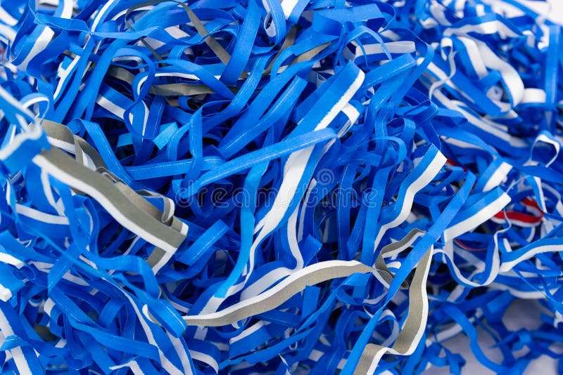 The Document Destroyed a Long Line Stock Photo - Image of strip, safety ...