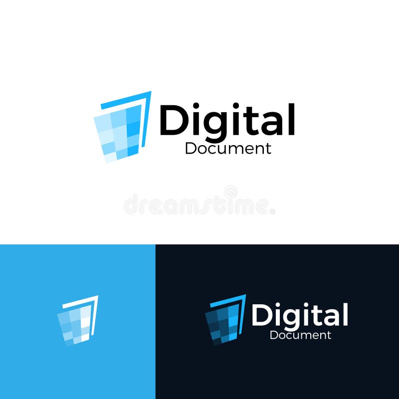 Document Digitalization Service Abstract Logo Concept, Document To ...