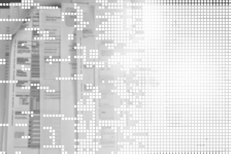 Document Digitization Concept. Transition from Paper To Computer Stock ...