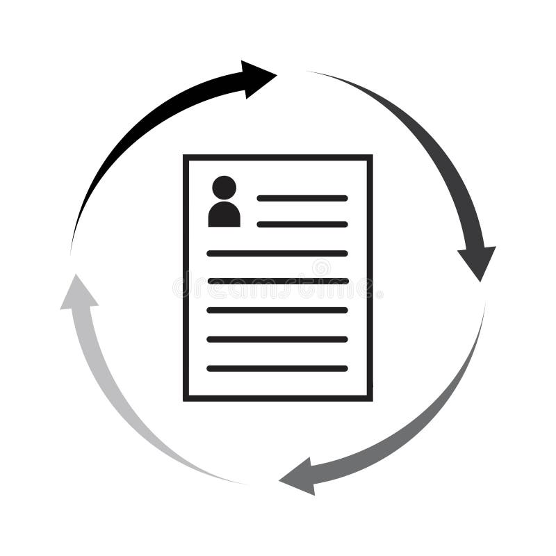 Document stock vector. Illustration of symbol, rectangle - 166189859